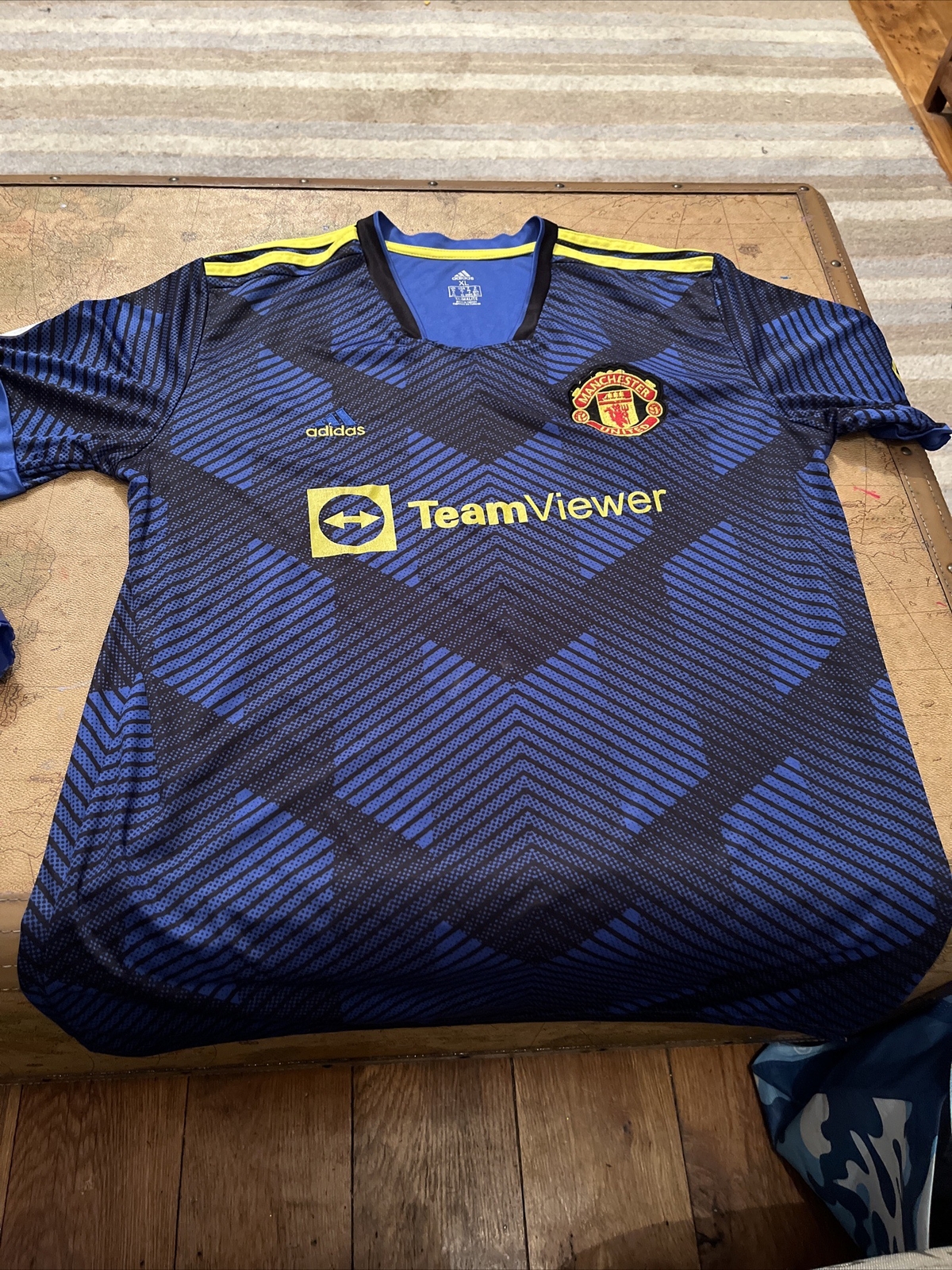 Ronaldo #7 X adidas Manchester United Mens Third Football Kit 2021/22 ...