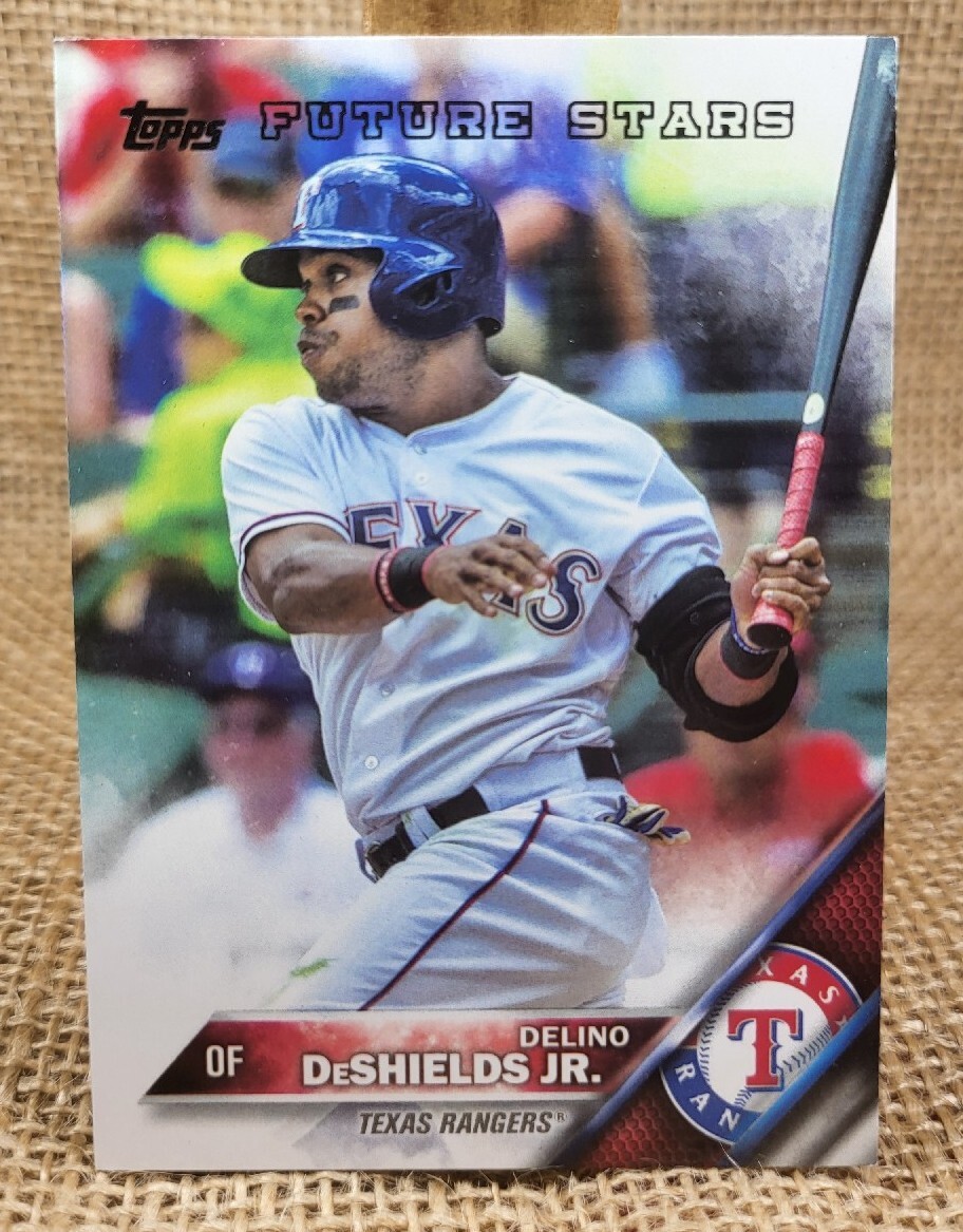 2016 Topps Series 1 Delino DeShields Jr Baseball Card #19 Rangers FREE ...