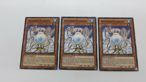 3x FISHBORG PLANTER EFFECT 1ST EDITION ABYR-EN030 COMMON YUGIOH NM ...