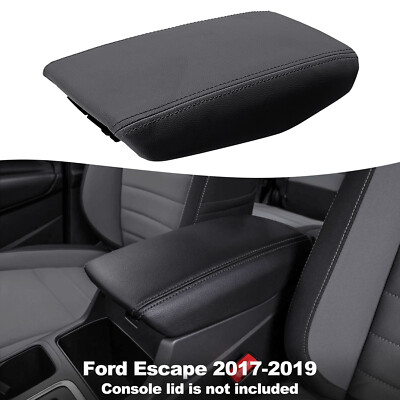Center Console Lid Armrest Replacement Cover Black for Ford Escape 2017 ...