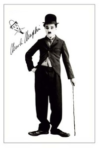 CHARLIE CHAPLIN SIGNED AUTOGRAPH PHOTO PRINT | eBay
