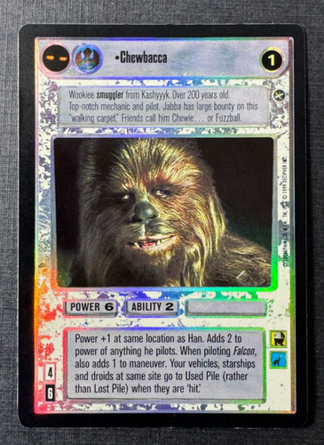 Chewbacca Reflections Foil Rare Star Wars CCG | eBay