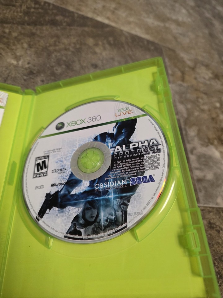 2009 Vintage Alpha Protocol: The Espionage RPG Microsoft Xbox 360 Game ...