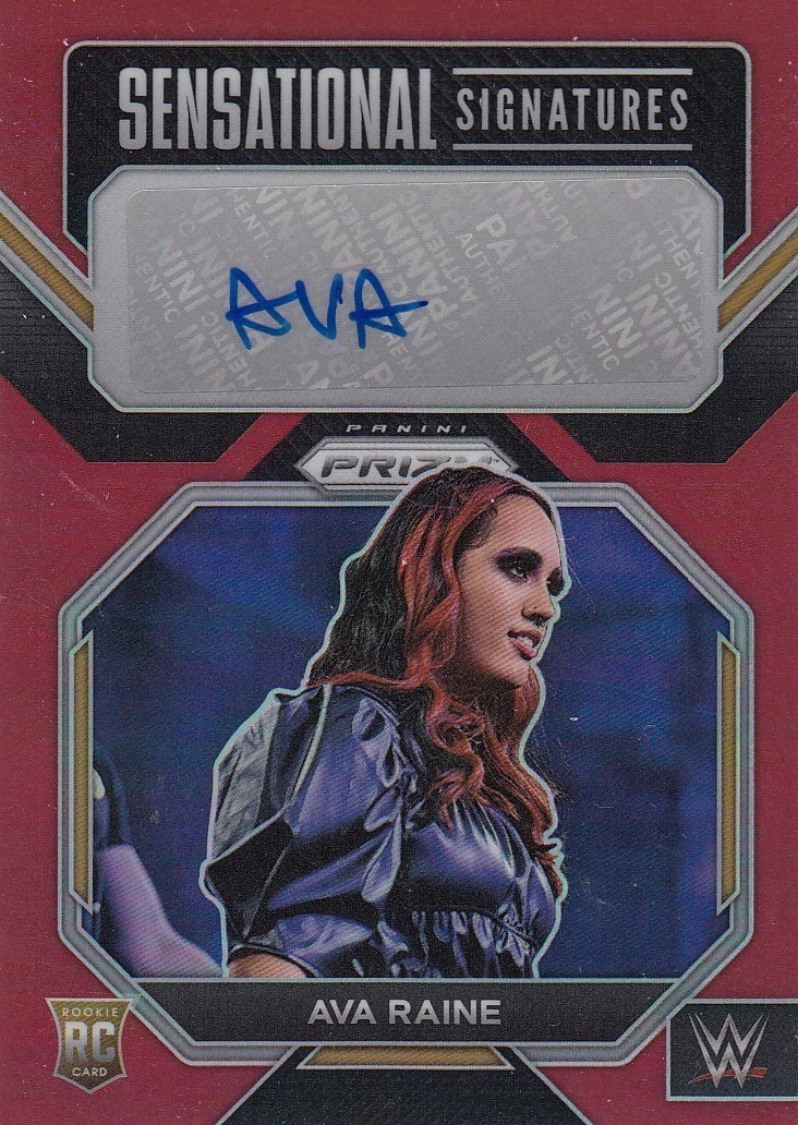 2023 Panini Prizm WWE - Sensational Signatures Ava Raine #SN-AVR Red ...