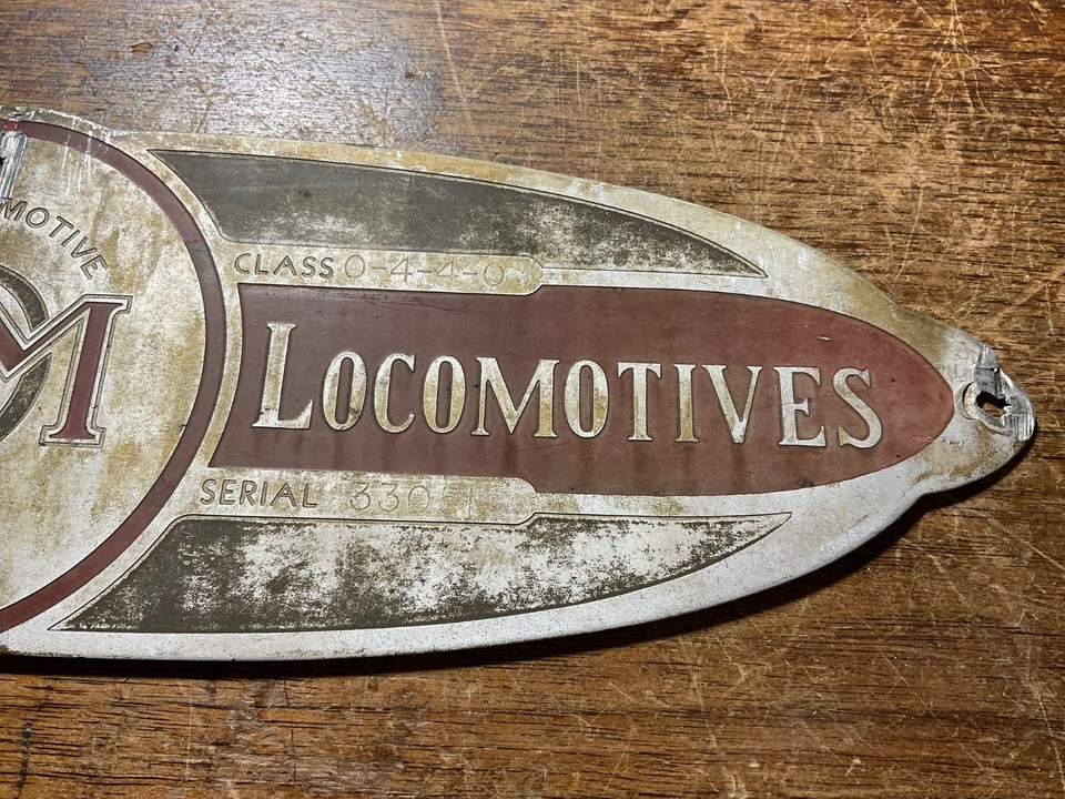EMD General Motors Electromotive Division Locomotive Builders Plate ...