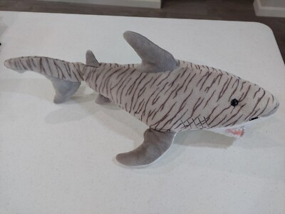 Adventure Planet Striped Tiger Shark Stuffed Animal Plush 23” Great ...