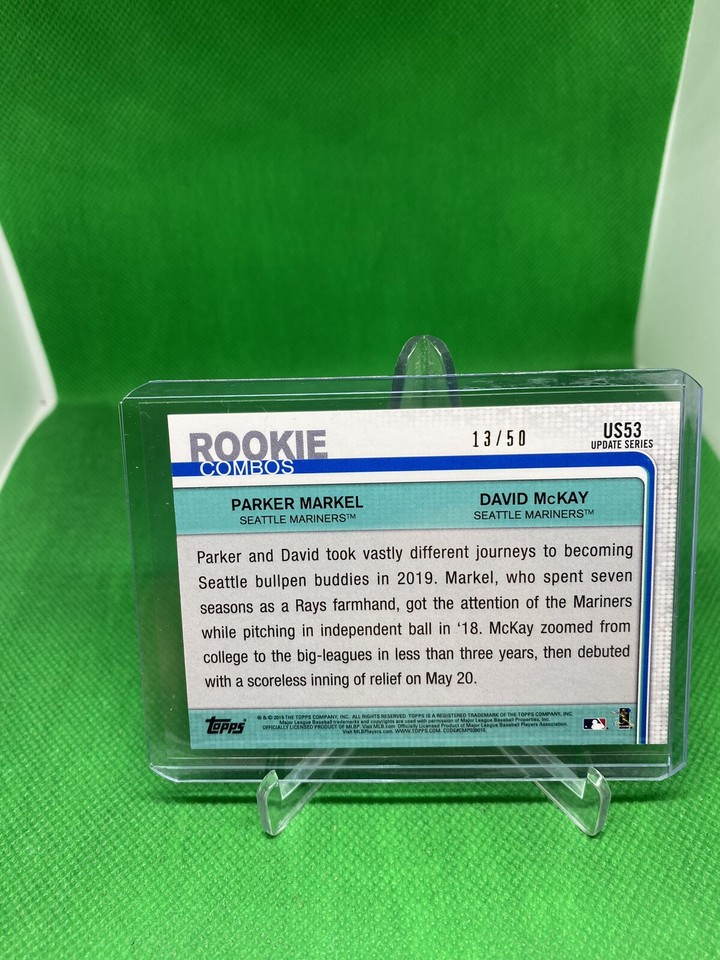 Markel Parker/McKay David 2019 Topps rookie Combo Red #13/50 | eBay
