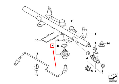 2001-2006 MINI Mini Cooper S R53 Fuel Pressure Regulator 13317574131 ...