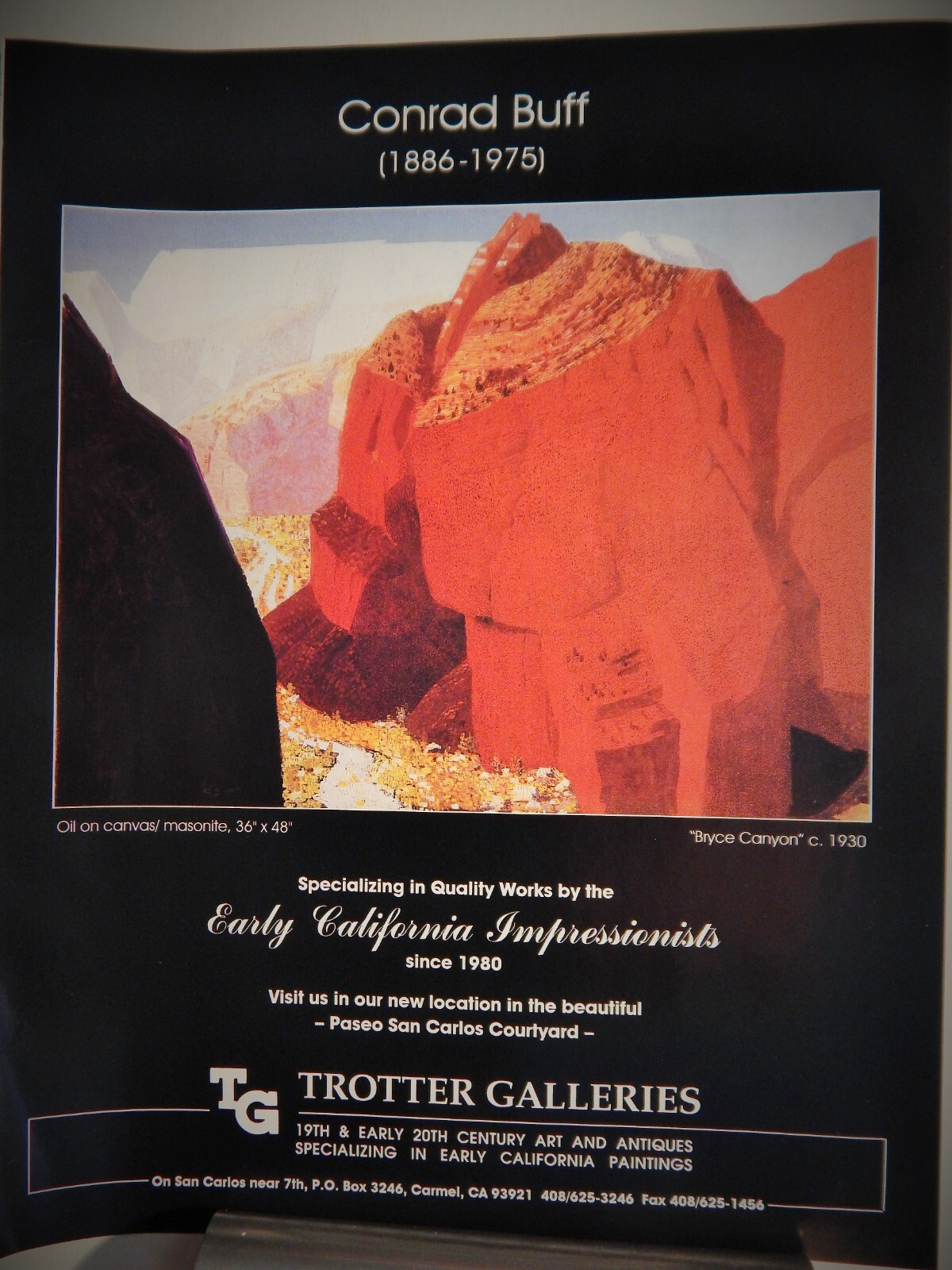 CONRAD BUFF ART PIECE VTG ORIG 1996 ADVERTISEMENT | eBay