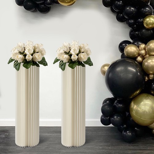 Centerpiece Stands Columns Display with Acrylic Lid Self-adhesive Strip ...