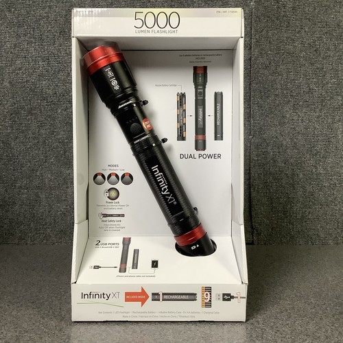 Infinity X1 Dual Power Rechargeable Flashlight 5000 Lumens M14A | eBay