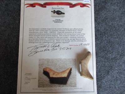 QUARTZ NATIVE AMERICAN BIRDSTONE, INDIAN BIRDSTONE WITH COA, #DAY-02253 ...