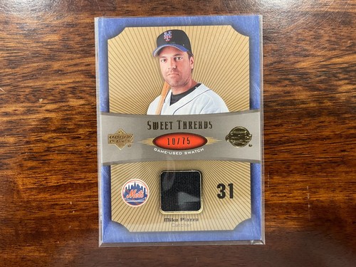 2005 Sweet Spot Sweet Threads Mike Piazza game used jersey 10/75 N.Y ...
