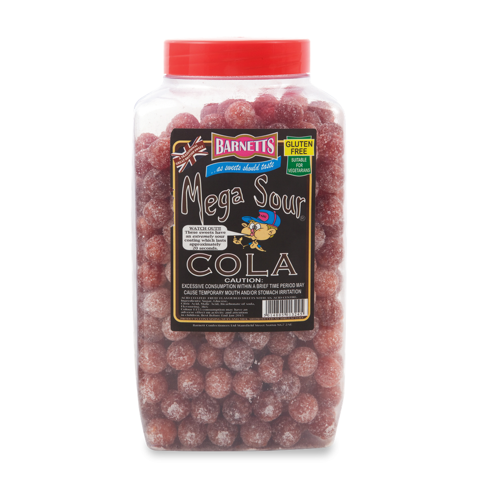 Mega Sour Sweets Barnetts Sour Fruits Candy Balls Mix Assortment Retro ...