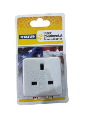 STATUS UK to USA Travel Adapter –Intercontinental Plug Converter ...