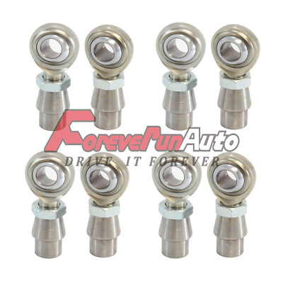 New Economy 4 Link 3/4" x 3/4"-16 Rod End Kit Heim Joint Bungs .120 ...