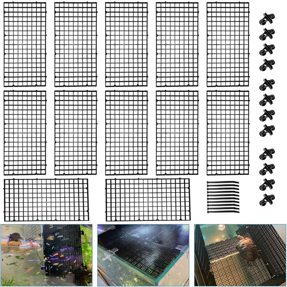12PCS Fish Tank Divider Kit for Aquarium Bottom, Fish Separation ...