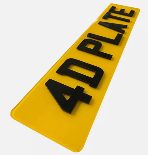 SHOWPLATES 3D Gel / 4D Laser Number Plate ROAD/MOT Legal Car ...