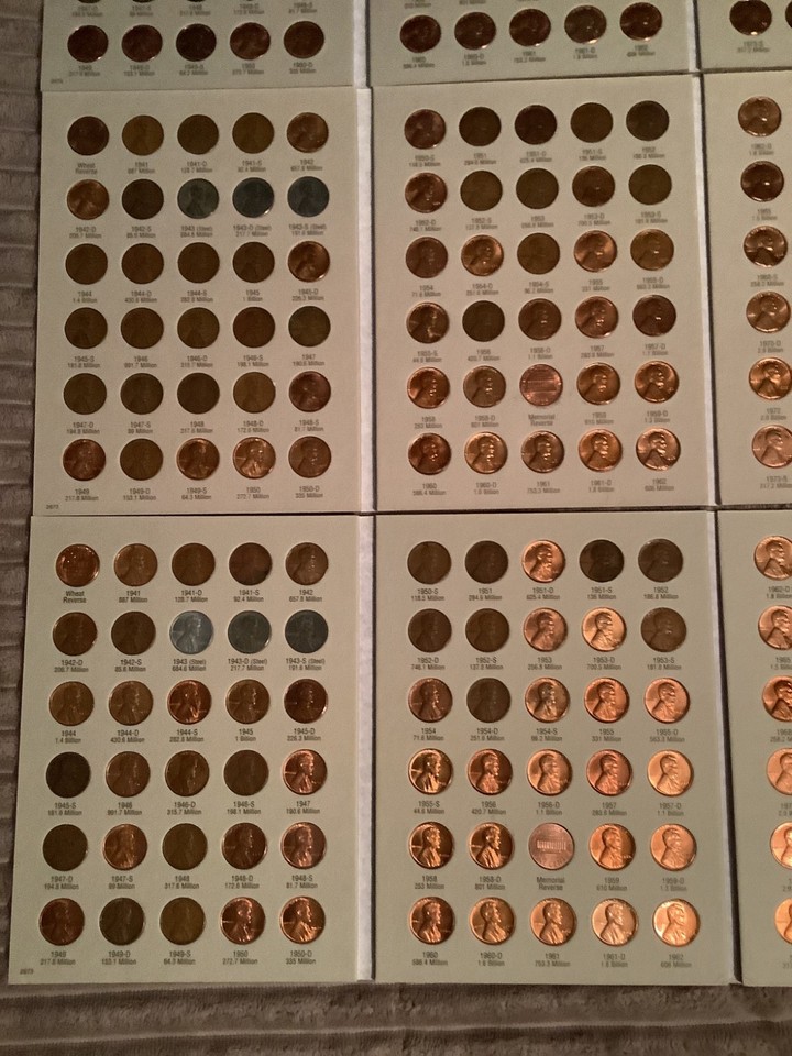 (12) twelve 1941 through 1974 Lincoln penny books | eBay