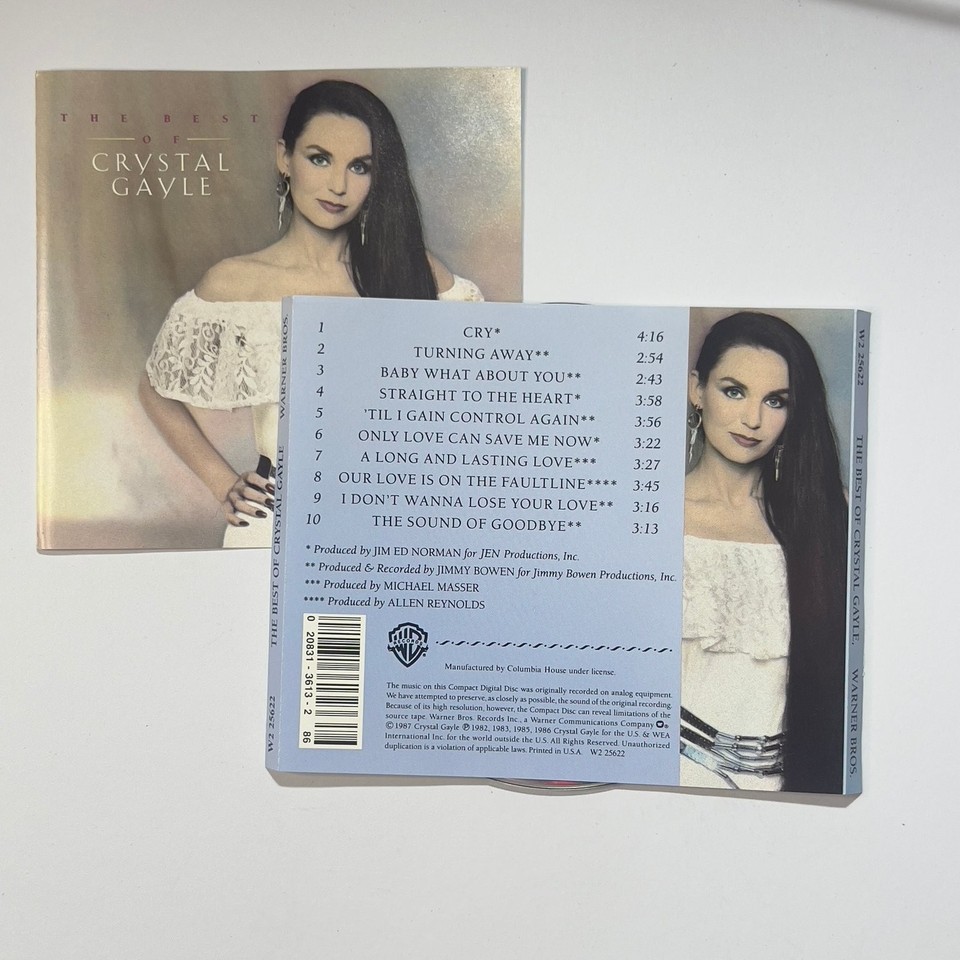 Crystal Gayle - The Best Of Crystal Gayle CD 1987 Warner Bros Country ...