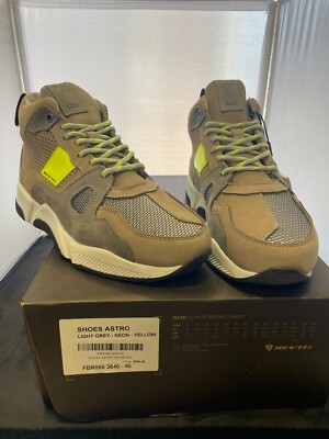 New Rev'it! Astro Shoes - Grey/Neon Yellow - EU 40 - (FBR066-3640-40 ...