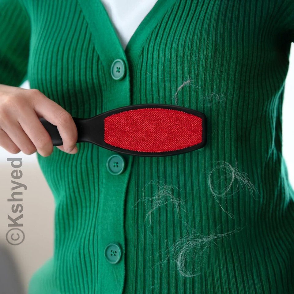 Double Sided Lint Brush Cloth Fluff Pet Hair Remover Fabric Dust ...