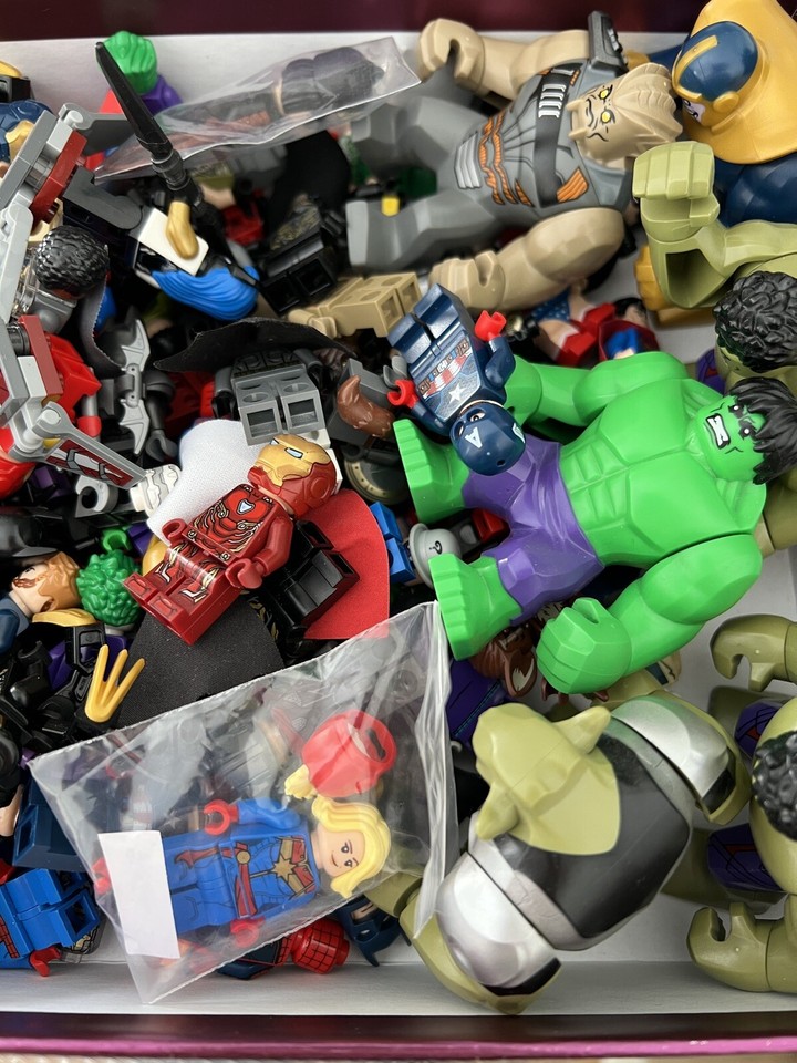 One Lego Superhero Minifigures Randomly Selected Hero Figs DC Marvel ...