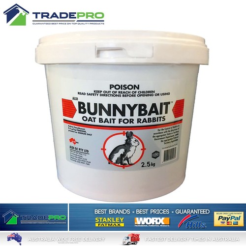 Rabbit Pindone Poison 2.5kg Bunny Bait Oat Poison Kills Control 2.5kg ...
