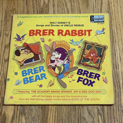 Walt Disney's Songs And Stories of Uncle Remus BRER RABBIT Record | eBay