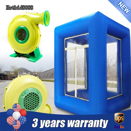9'ft Inflatable Cash Cube Booth Money Grab Machine w/ 2 Blowers Event ...