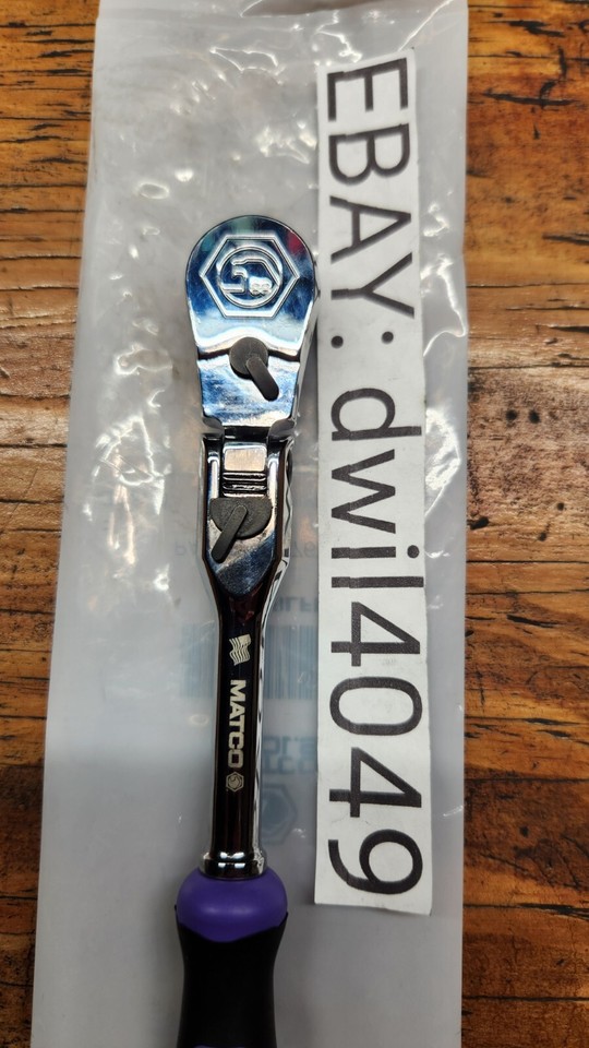 Matco Tools 1/4 Locking Flex Head Ratchet 7 3/4 Inch Purple USA Made | eBay