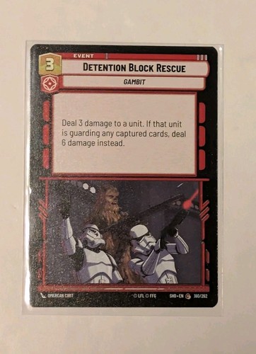 Detention Block Rescue 180/262 Star Wars Unlimited Shadows of the ...