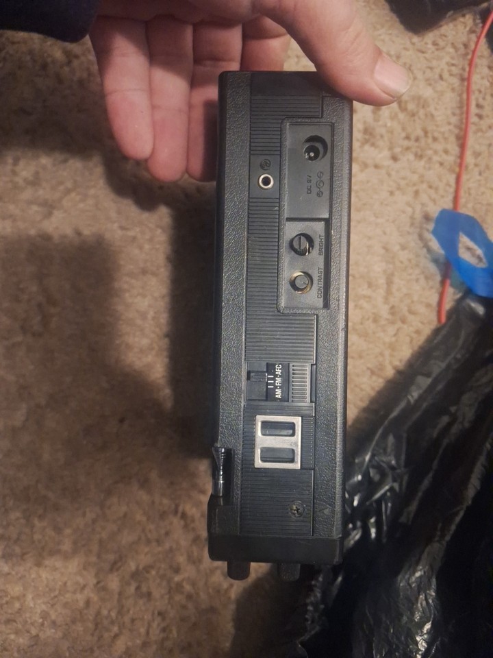 Radio Shack Realistic Portavision Micro-TV portable TV CRT vintage 16 ...