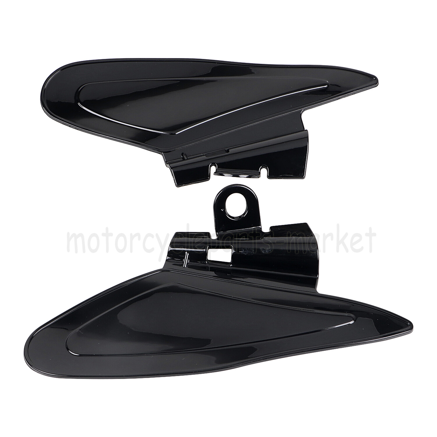 Motorcycle Saddle Shields Heat Deflectors Black For Indian Chieftain ...
