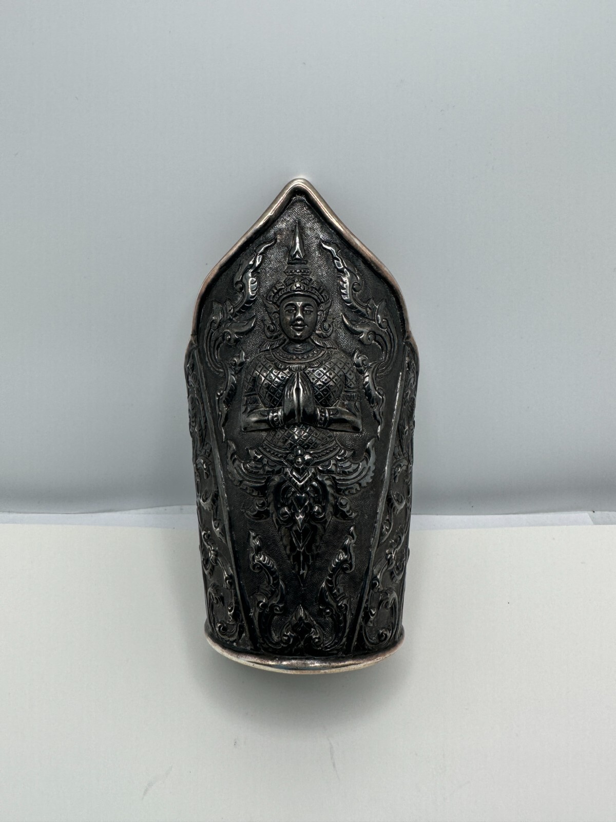 VTG Sterling Silver Siam Manimekhala Goddess Cuff bracelet 133.9g ...