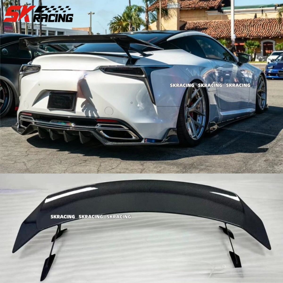 Fits Lexus LC500 LC500h 2018-24 Dry Carbon Fiber Rear Trunk Spoiler ...