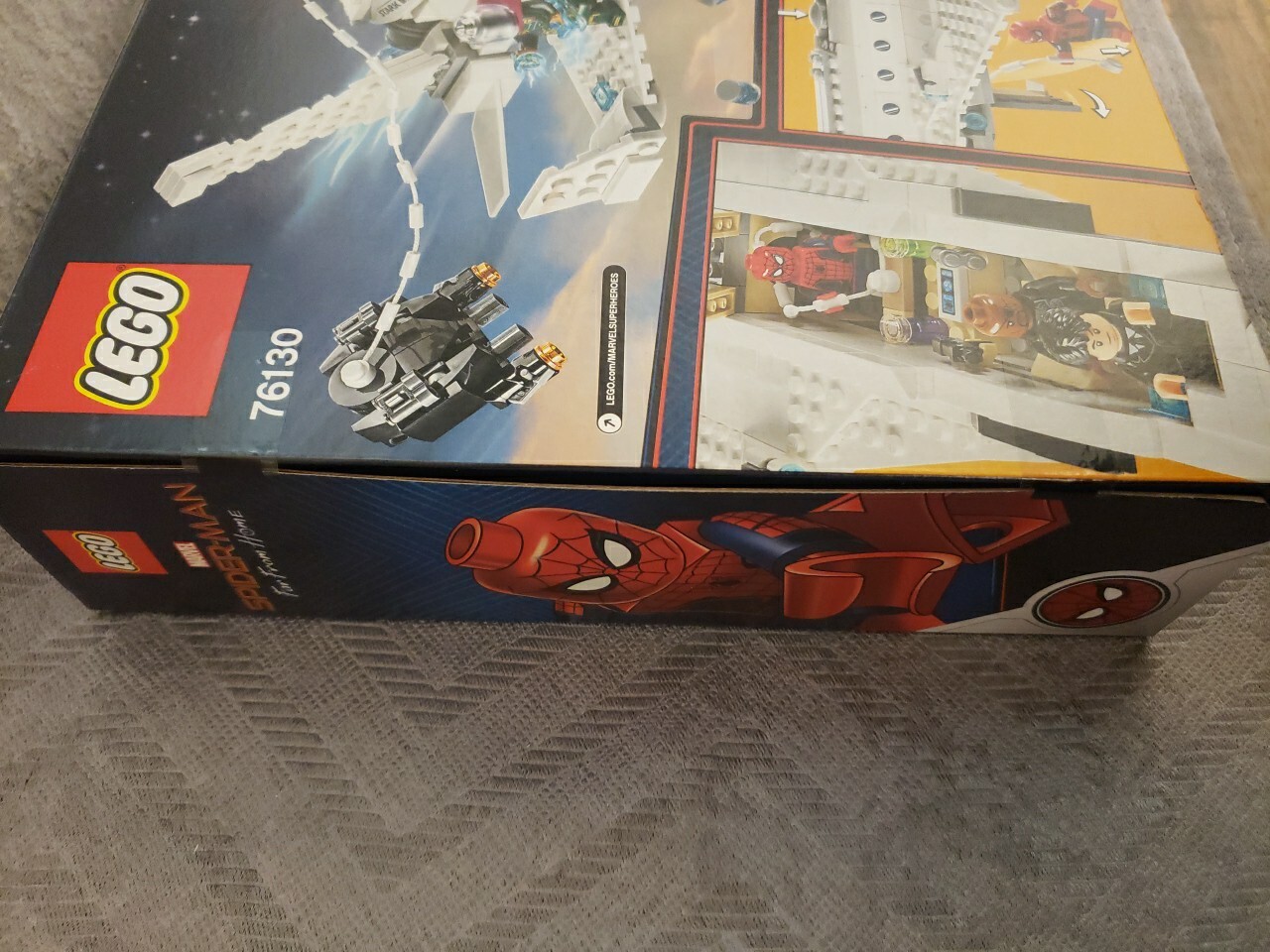 LEGO Spiderman Marvel Far From Home Stark Jet and the Drone Attack ...