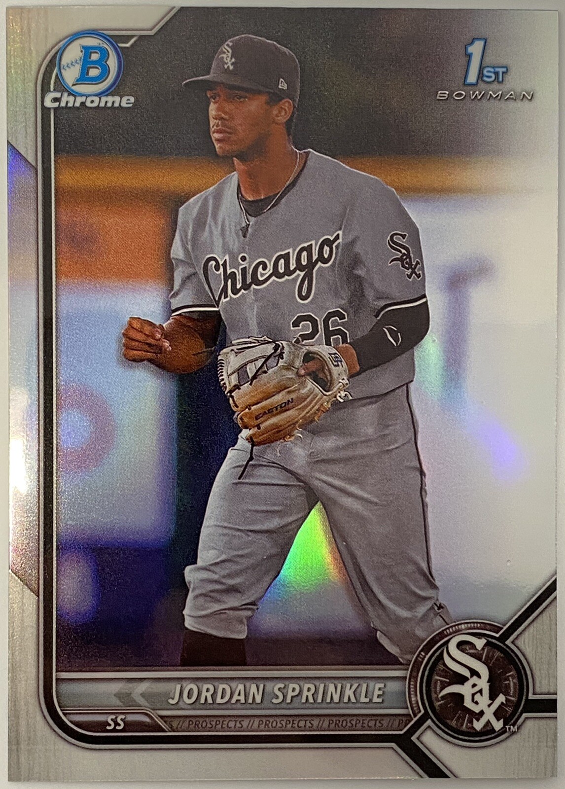 2022 Bowman Draft Chrome Jordan Sprinkle 1st Bowman Chicago White Sox # ...