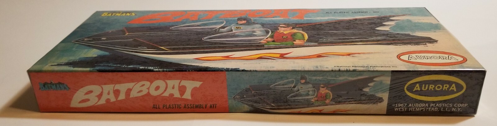 Vintage 1967 Aurora BATBOAT Plastic Assembly Model Kit #811-100 | eBay