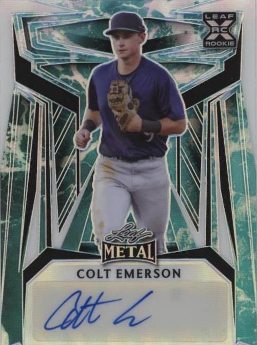 2023 Leaf Metal - Autographs Colt Emerson #BA-CE1 Water Prismatic /8 ...