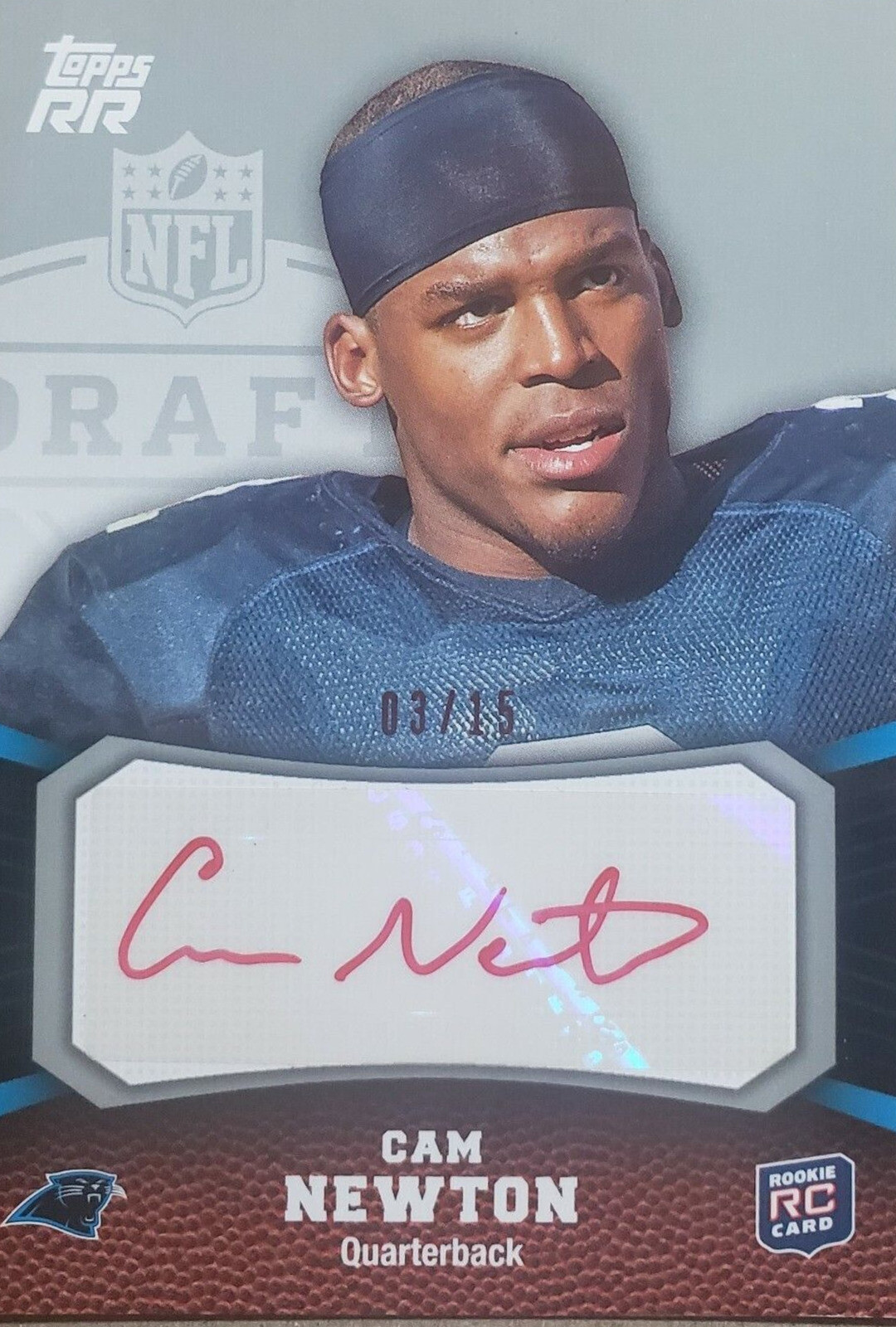 2011 Topps Rising Rookies - Red Rookie Autographs #130 Cam Newton /15 ...