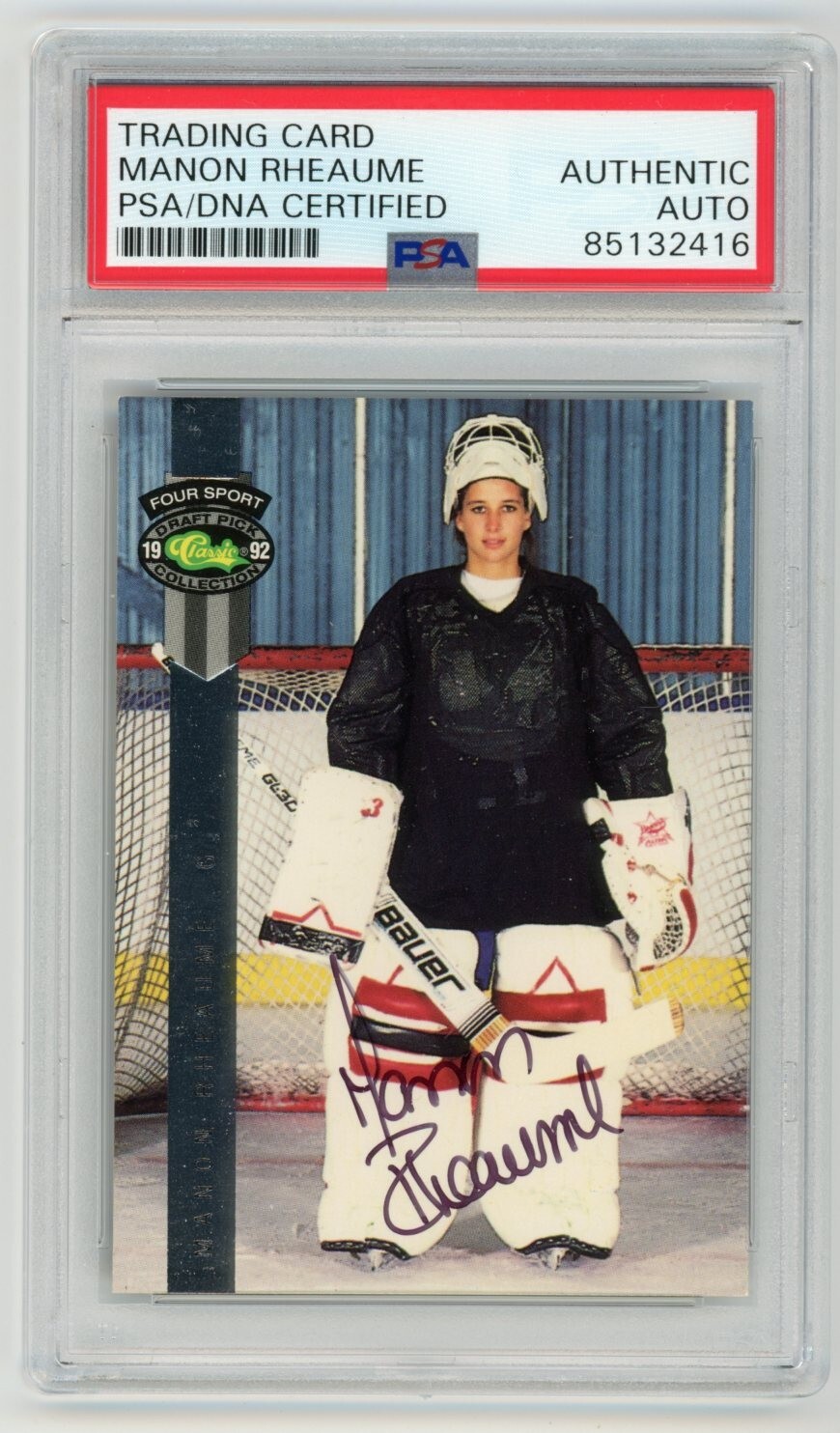 Manon Rheaume Autographed Memorabilia | Signed Photo, Jersey ...