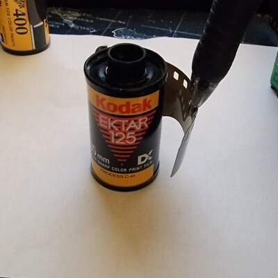 Kodak Kodacolor Ektar 125 High Speed color print film 35 mm 24 exp ...