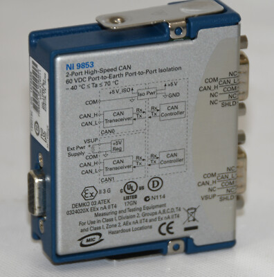 *NEW* National Instruments NI-9853 C Series CAN Interface Module USA ...