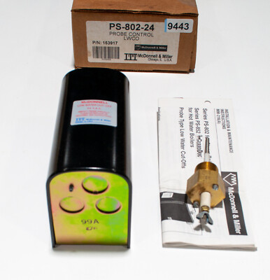 McDonnell Miller PS-802-24 Probe Control Low Water Cut Off 153917 | eBay