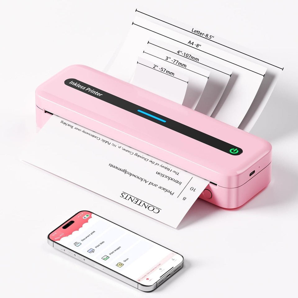 Phomemo Printer M832 Inkless Bluetooth Thermal Printer Support A4 & US ...