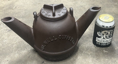 Cast Iron YELLOW DOG Smudge Pot Oilfield Lantern Lamp OIL WELL SUPPLY ...