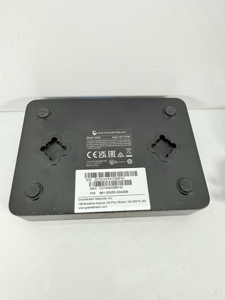 Grandstream HT812 Powerful 2-Port ATA with Gigabit NAT Router w/Power ...
