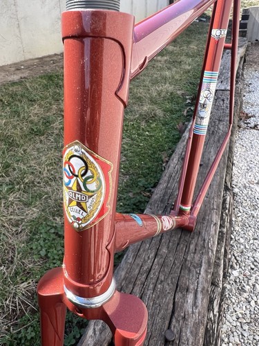 vintage 1960s OLMO Road Frame & Fork Set Campagnolo Dropouts Joe Bell ...