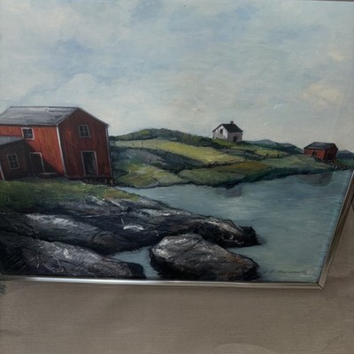 GEORGE MARSCHALL OIL PAINTING PEGGYS COVE NOVA SCOTIA | eBay